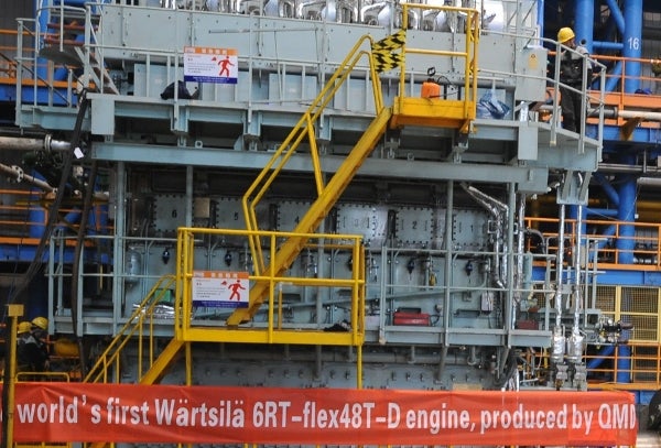 Wartsila unveils new RT-flex48T engine in China - Ship Technology